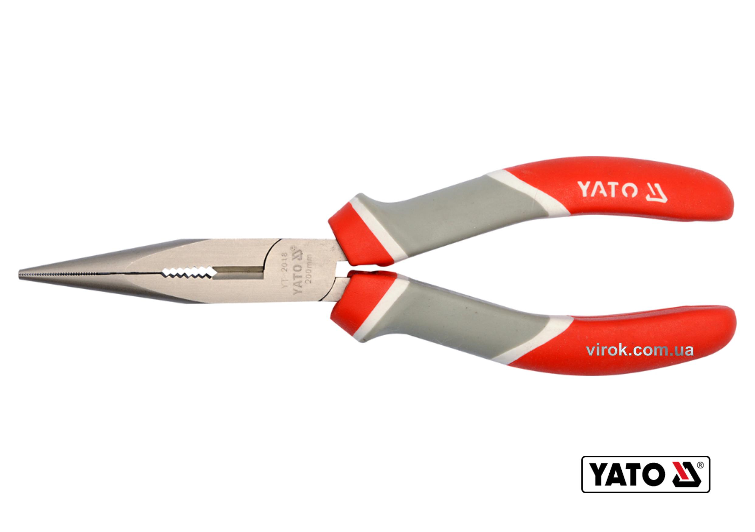 Тонкогубці прямі YATO 200 мм купити зі знижкою - VIROK