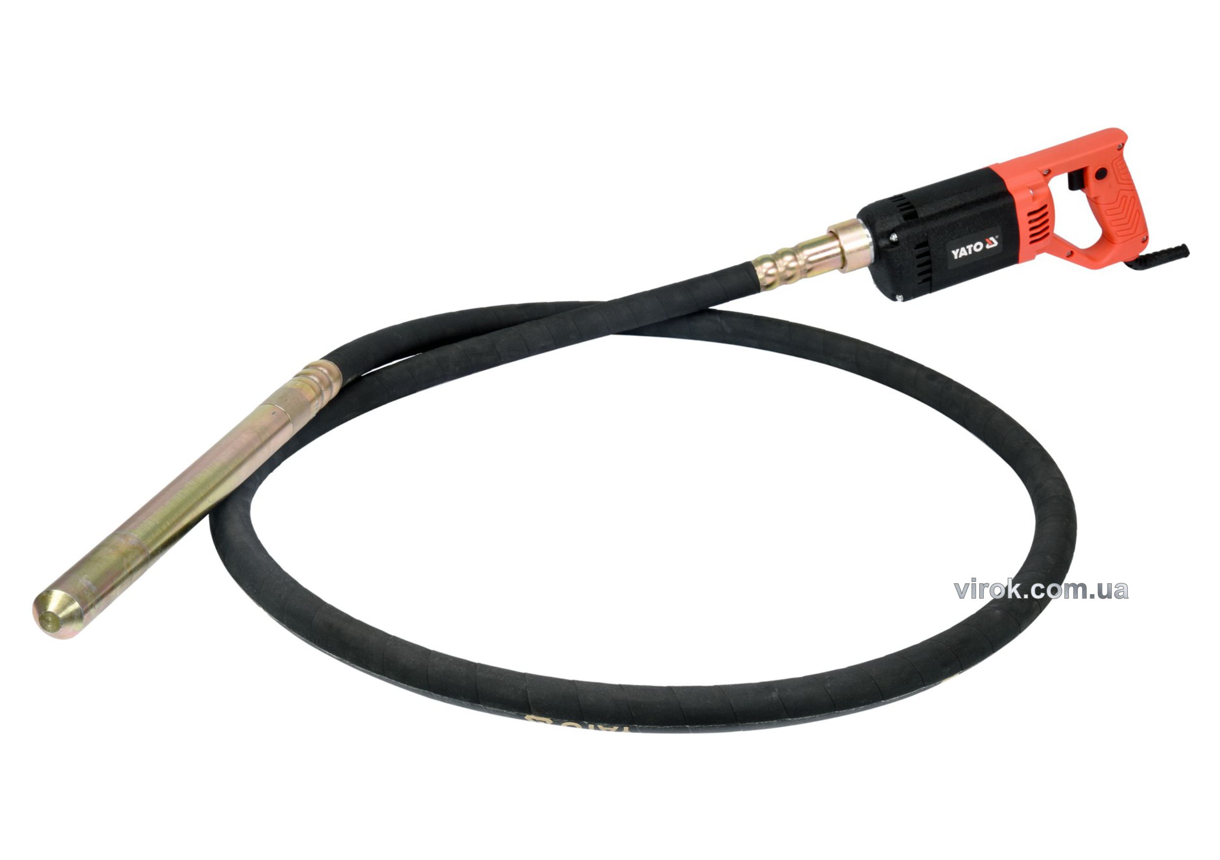 Вібратор для укладання бетону мережевий YATO 1200 Вт 3 м Ø35 мм з булавою купити зі знижкою - VIROK